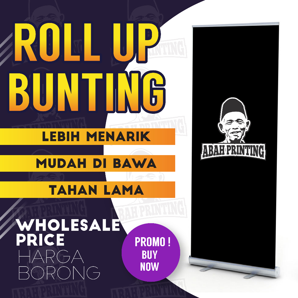 Roll Up Bunting Display Stand / Bunting Stand Outdoor | Shopee Malaysia