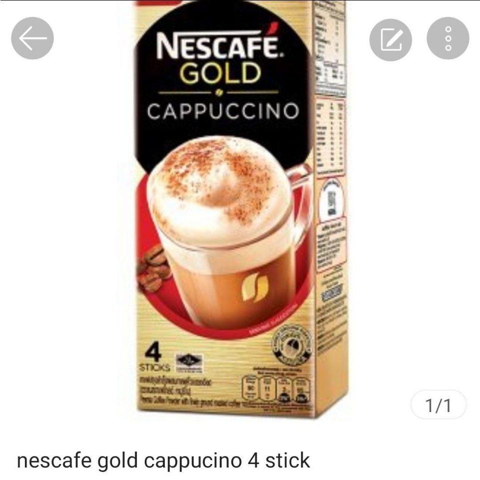 Nescafe Gold Capucino 4 Stick Thai Instant Coffee Halal | Shopee Malaysia