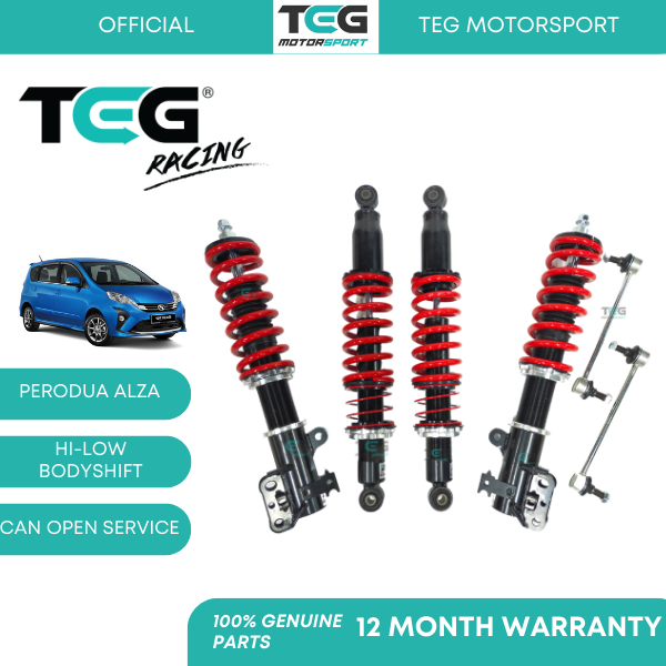 🔥BOLEH SERVICE🔥 Perodua Alza TEG RACING Adjustable Suspension Set (SD ...