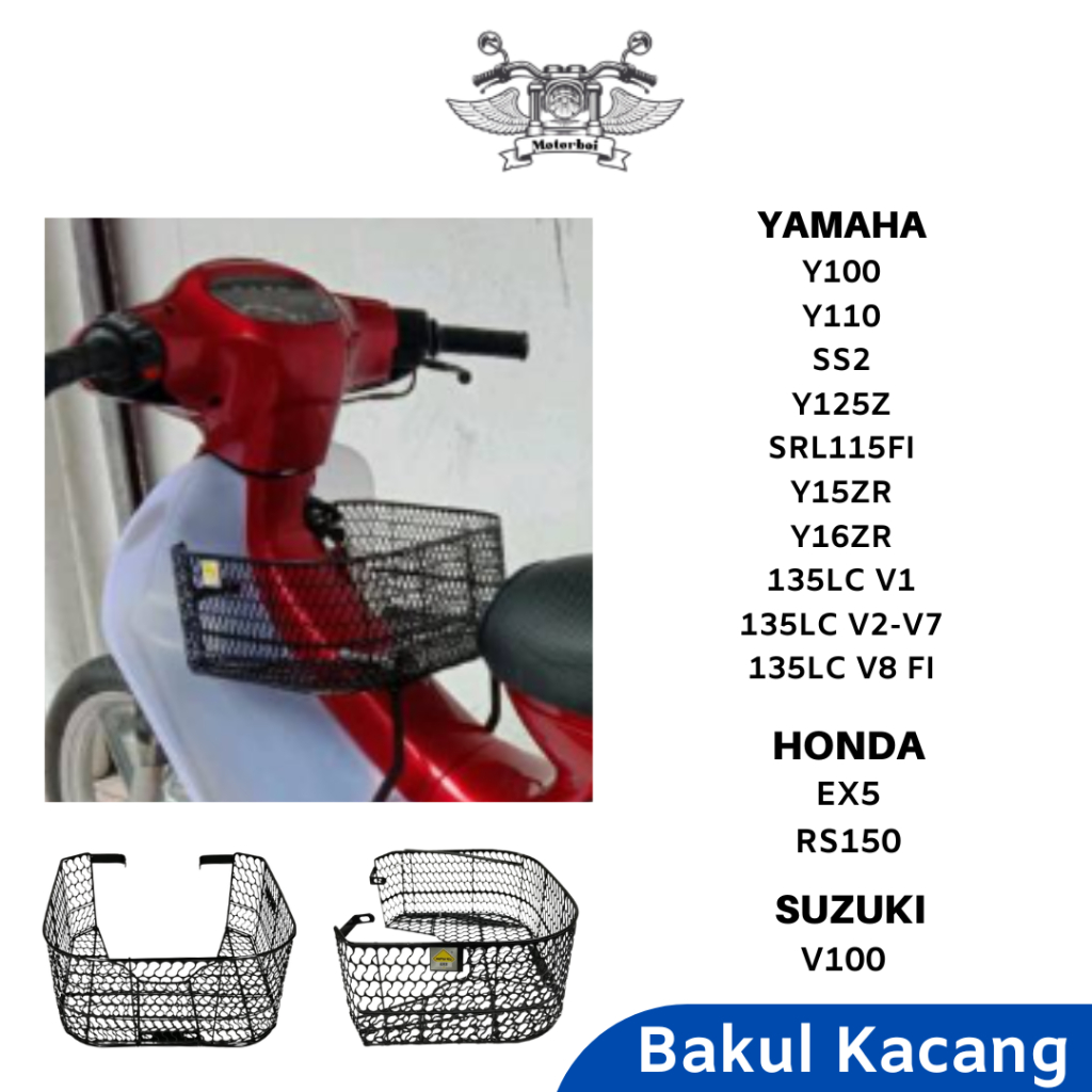 YAMAHA Bakul Kacang 88 Tebal Keras Basket Motor Y100 Y110 SS2 Y125Z Y15ZR LC135 LC FI 135LC ...