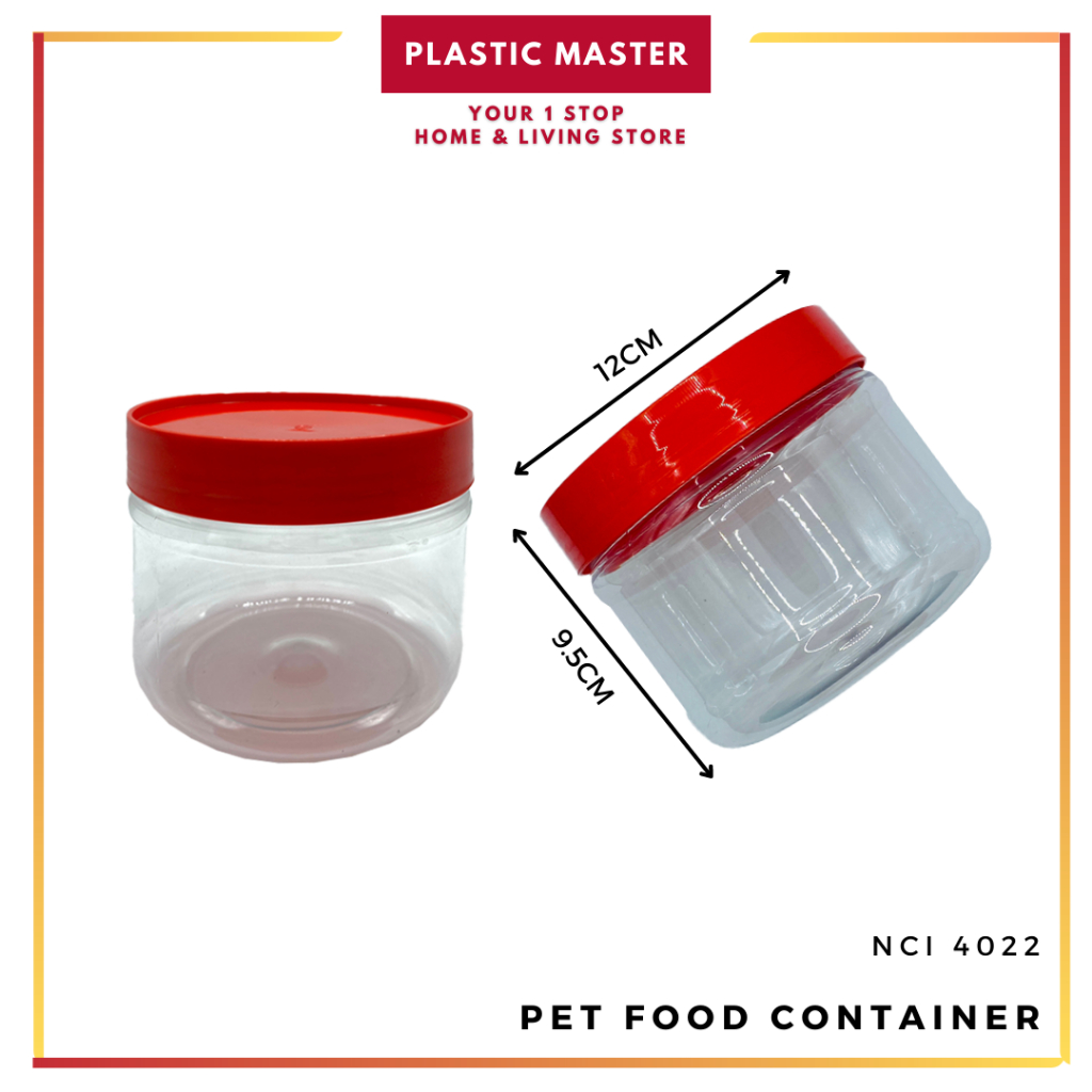 Cookie Jar PET Container Food Container 1PCS Container Storage ...