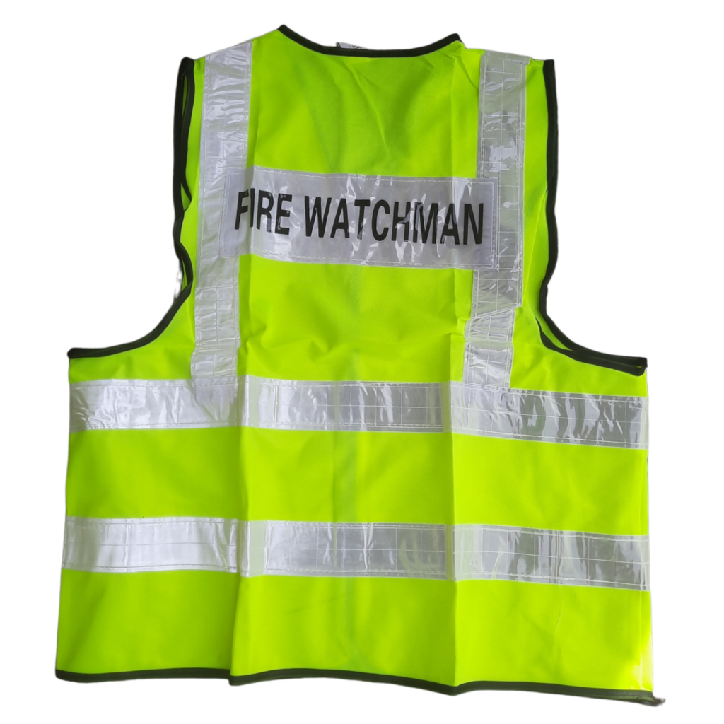 724 Safety Vest Reflective Strip Coat with Words Velcro Type / SECURITY ...