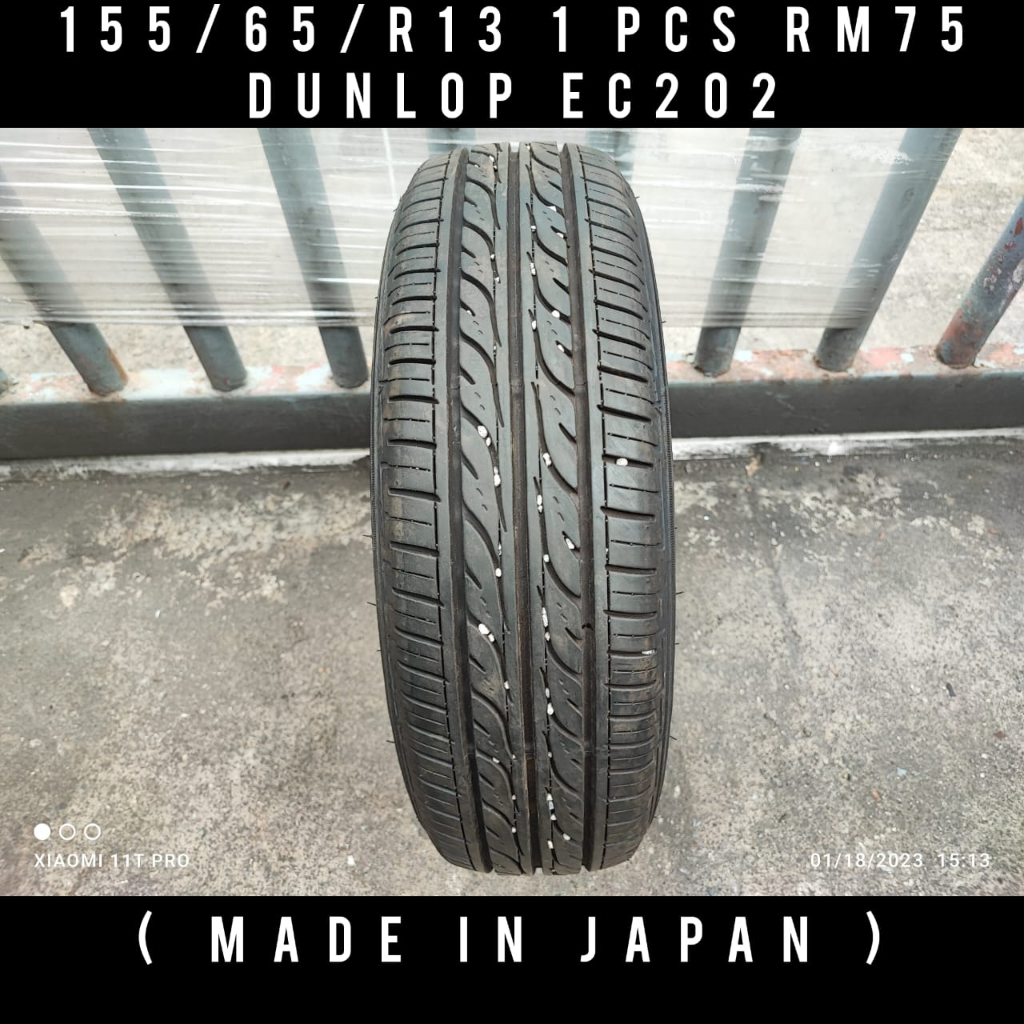 🇯🇵🇯🇵 155/65/R13 Dunlop EC202 Tyre Tayar Tire | Shopee Malaysia