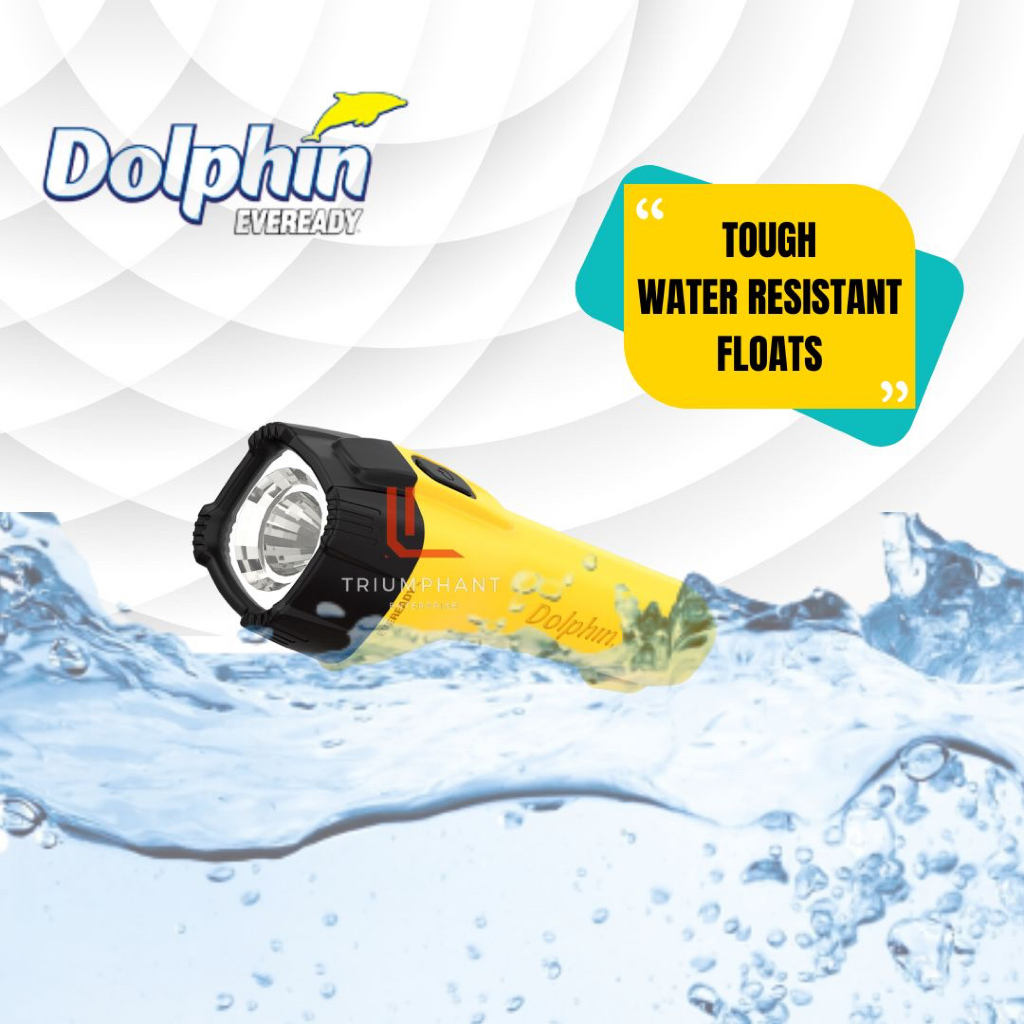 EVEREADY DOLPHIN LED TORCH LIGHT RANGE (Waterproof Floats) | Shopee ...