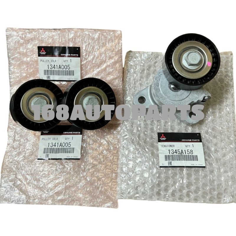 Original Mitsubishi 1345A158 1341A005 Fan Belt Tensioner Ider Pulley ...