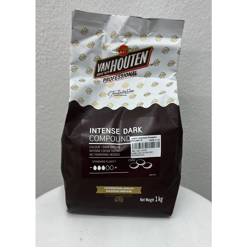 Van Houten Chocolate 1kg/White Compound/Milk Compound/Intense Dark ...