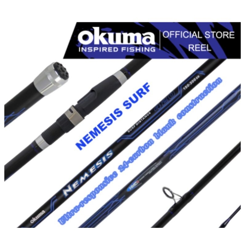 (14-16ft) JORAN PANCING SURF PANTAI OKUMA NEMESIS SURFCASTING ROD WITH ...