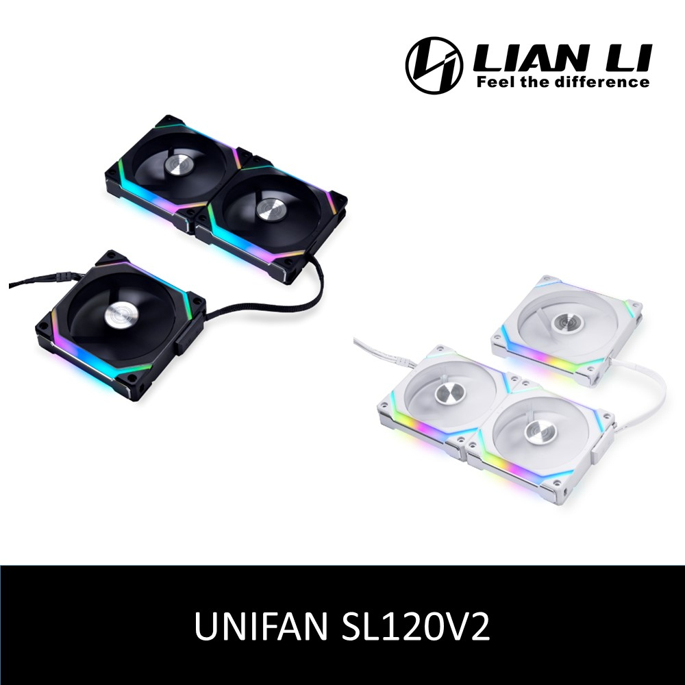 LIAN LI UNI FAN SL120 V2 DAISY CHAIN ARGB FAN ( SINGLE / 3 PACK ...