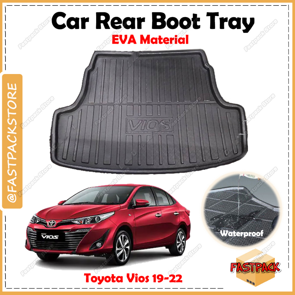 For Toyota Vios 19-22 EVA Copolymer EVA Boot Tray Luggage Cargo ...