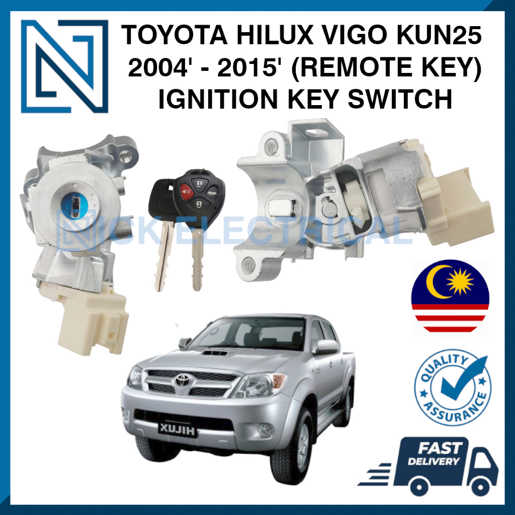 TOYOTA HILUX VIGO KUN25 2004 - 2015 IGNITION KEY SWITCH STARTER SWITCH ...