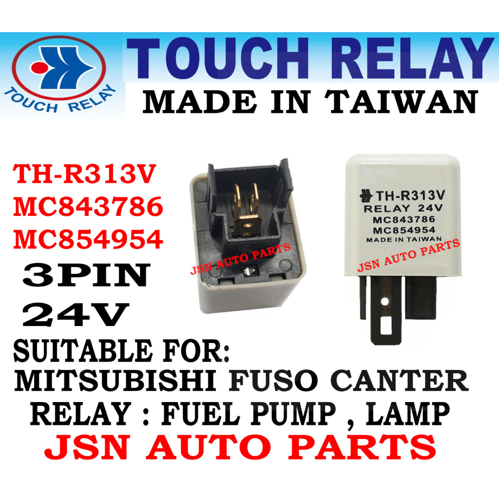 TH-R313V 3PIN 24V AUTO RELAY MITSUBISHI FUSO CANTER 24V MC843786 ...