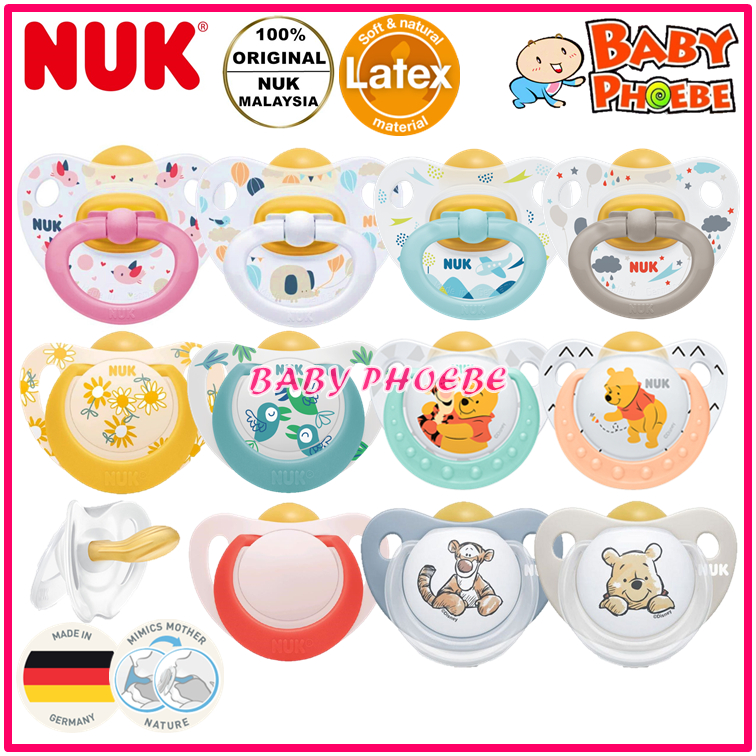 [Original] NUK Orthodontic Shape Latex Soother/Pacifier 0-6m/6-18m/18-36m (2pcs) | Shopee Malaysia