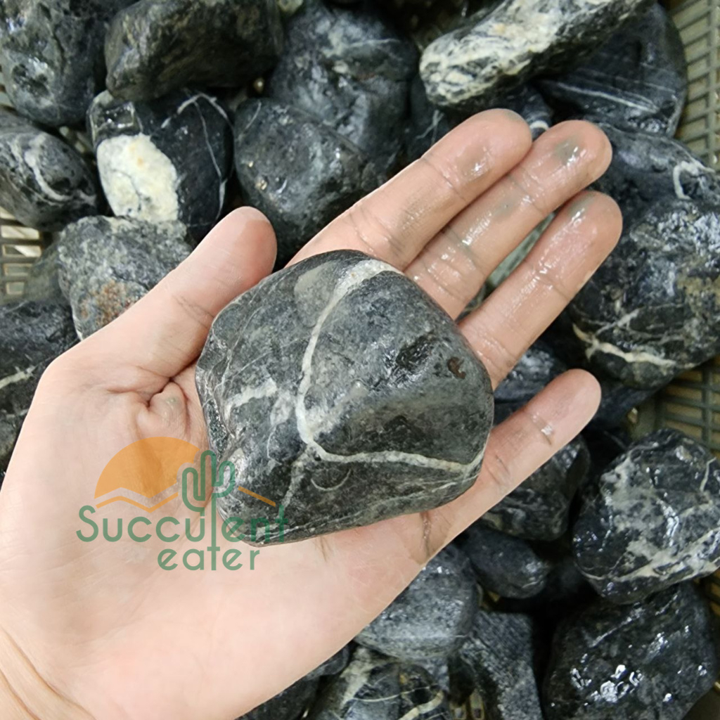 1KG River Pebble Gardening Landscape Decoration Massage Stone Batu ...