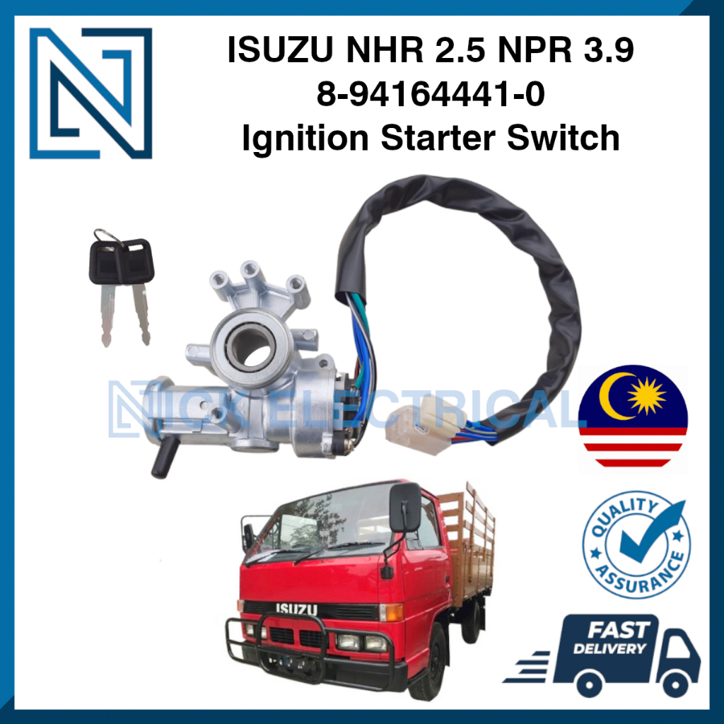 ISUZU NHR 2.5 NPR 3.9 1TON 3TON Ignition Starter Switch Door Lock Kunci ...