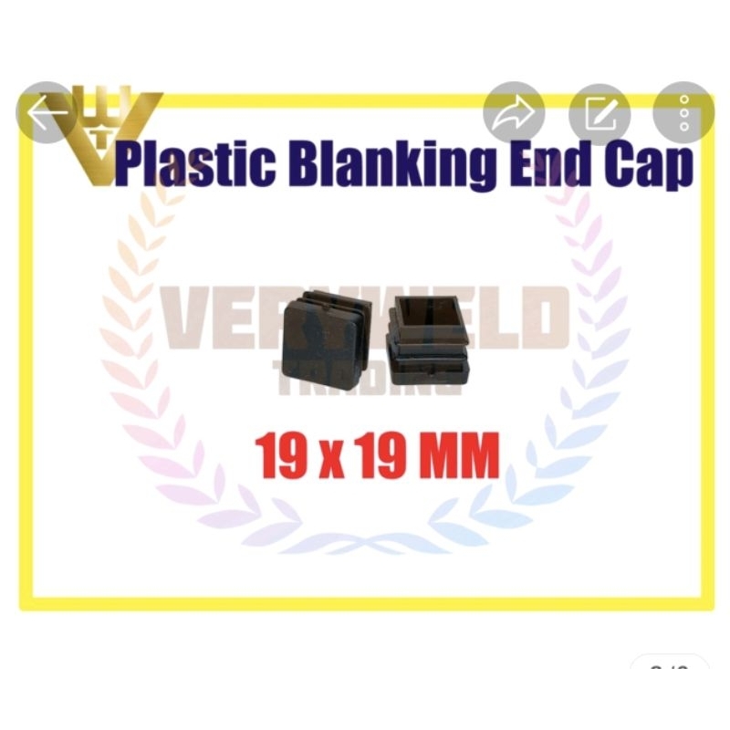 VERYWELD PACKING 20PC/50PC Hollow Plastic Blanking End Cap Square ...