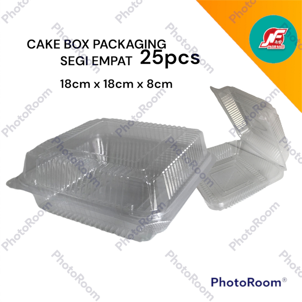 Box Casing Cake Packaging Cake Plastic Packaging Food Storage Bekas ...