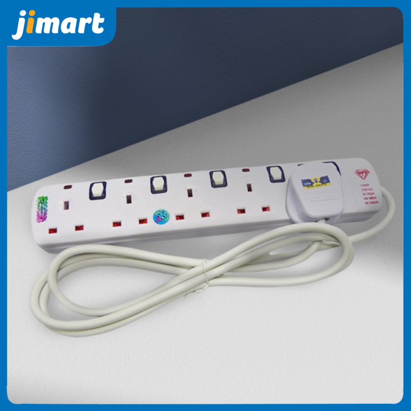 Jimart Sirim Portable Extension Wire Socket Portable Extension Trailing Socket 5 Socket 5