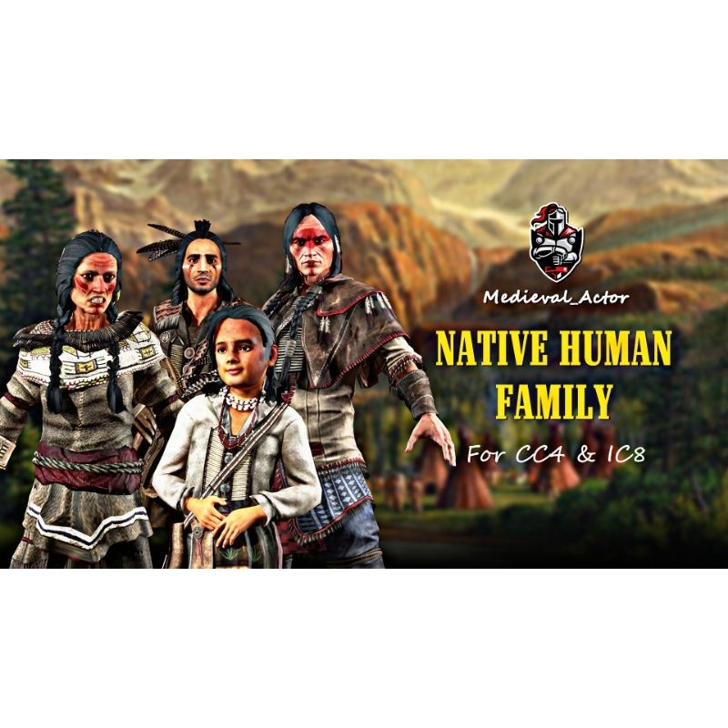 (Reallusion Content) Native Human Family | Shopee Malaysia