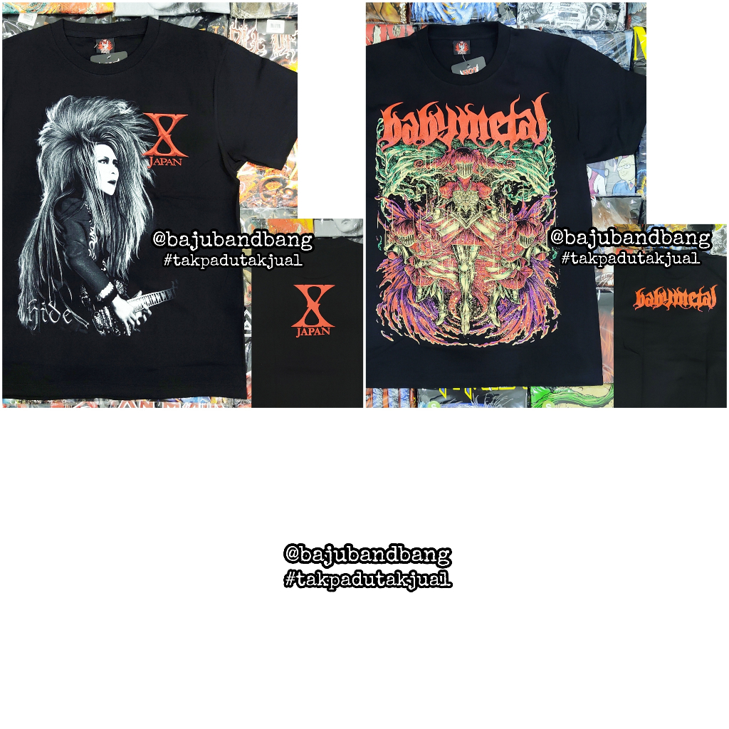 Baju Band Babymetal X Japan Baju Band Tshirt Rain Kurenai Karate ...