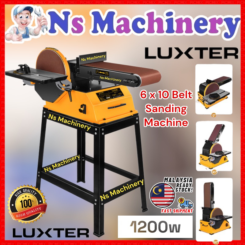 Luxter Professional 6x10 Heavy Duty Belt&Disc Sander 1200w Woodworking ...