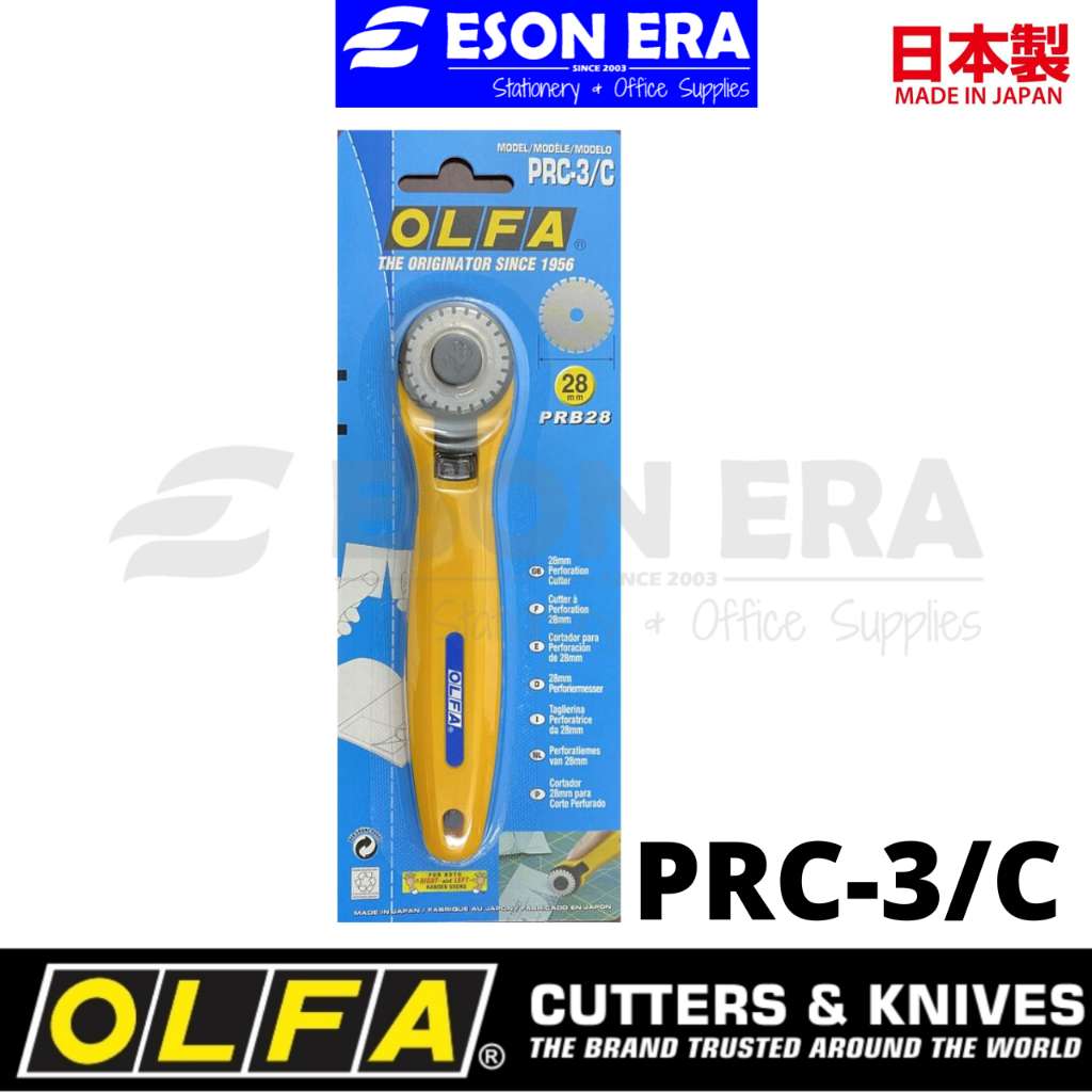 Olfa PRC-3/C 28mm Perforation Cutter Made in Japan Knife Round Pisau Bulat (Blades Olfa RB28-2 ...