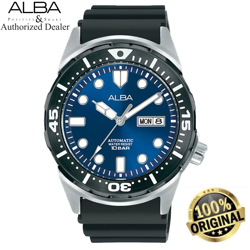 (Official Warranty) Alba Monster Automatic Blue Dial Stainless Steel ...