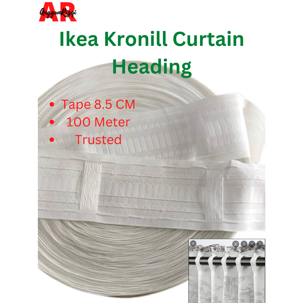 Heading Tape Langsir Curtain Ikea Style Ikea-pita ikea | Shopee Malaysia