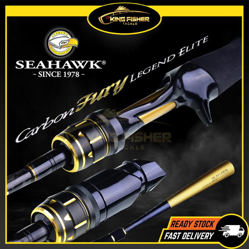 KFT SEAHAWK CARBON FURY LEGEND ELITE SPINNING / CASTING FISHING ROD ...