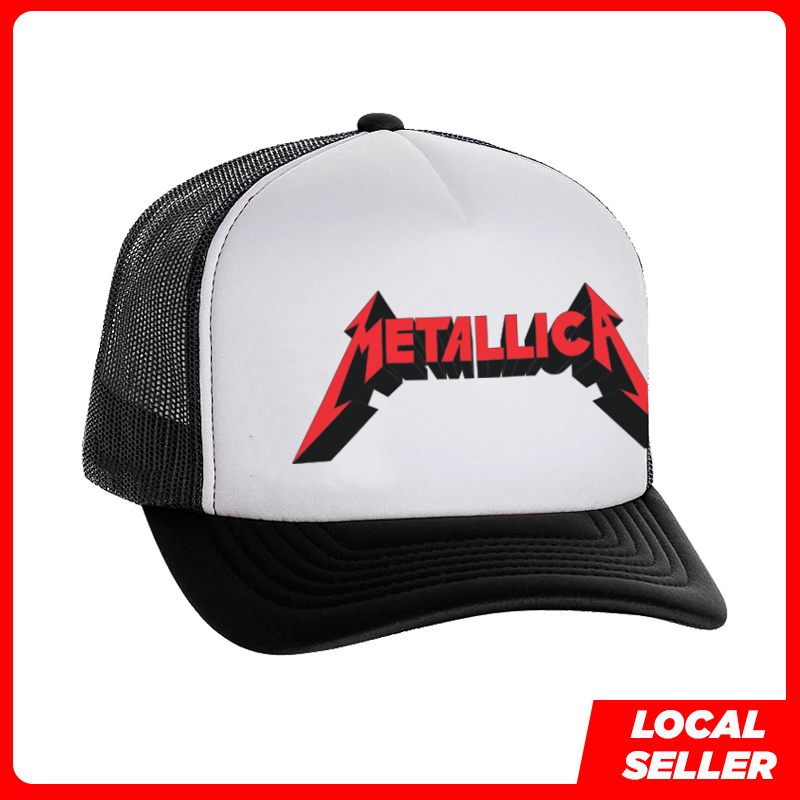 Metallica Red Rock Music Topi Snapback Trucker Cap | Shopee Malaysia