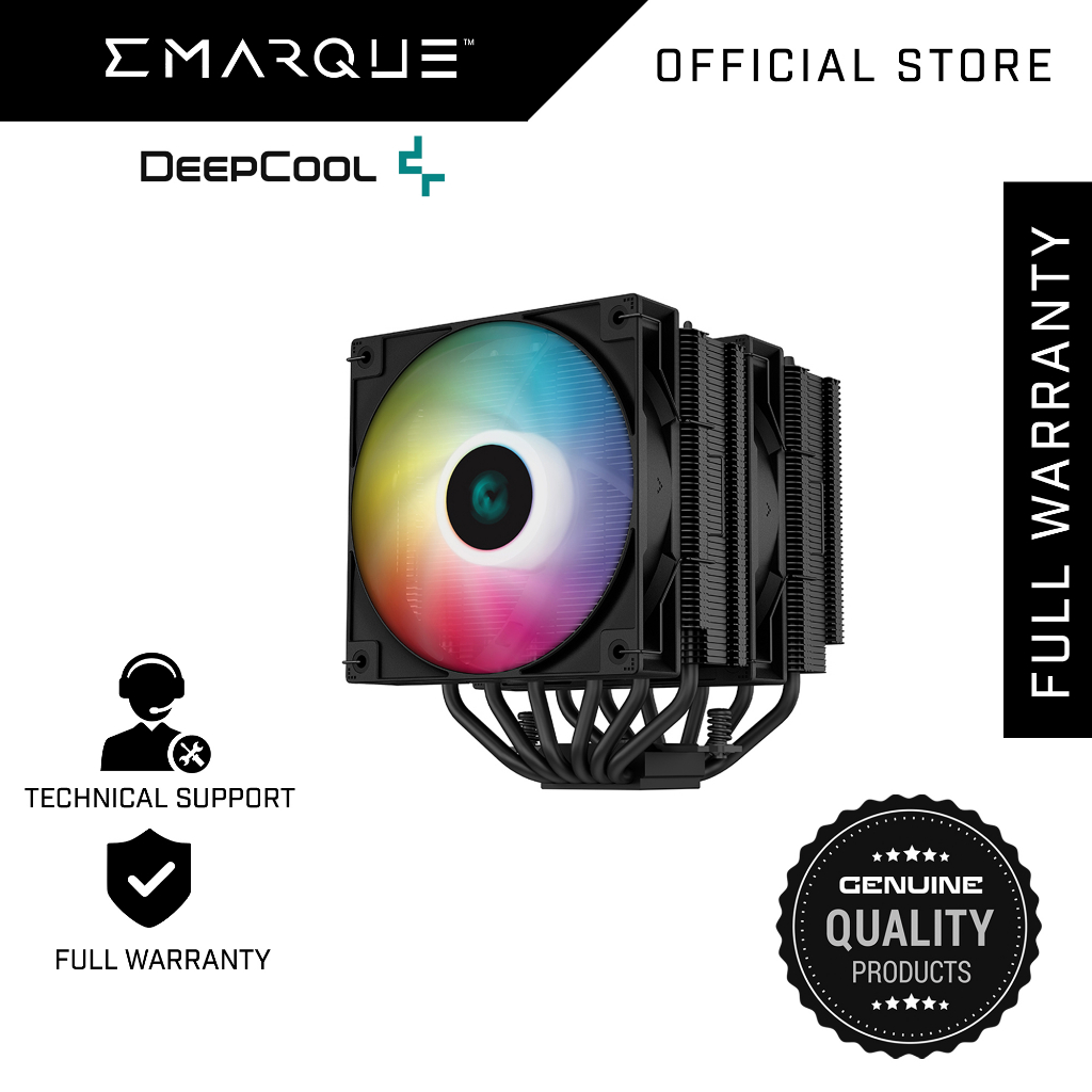 // DeepCool AG620 BK ARGB — Dual-Tower 120mm CPU Cooler // | Shopee ...