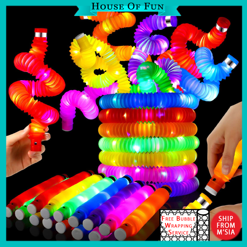 Kids LED Lightning Colourful Tube Light Stick Toys Fash Light Toys Kids ...