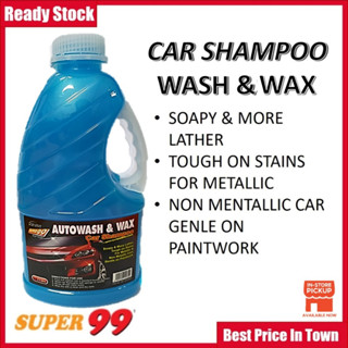 SUPER 99 Autowash And Wax Car Shampoo And Wax Shampoo Kereta Sabun Cuci ...