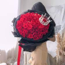 READY STOCK Crown Cake Topper Bouquet Topper Decoration Hiasan Kek ...