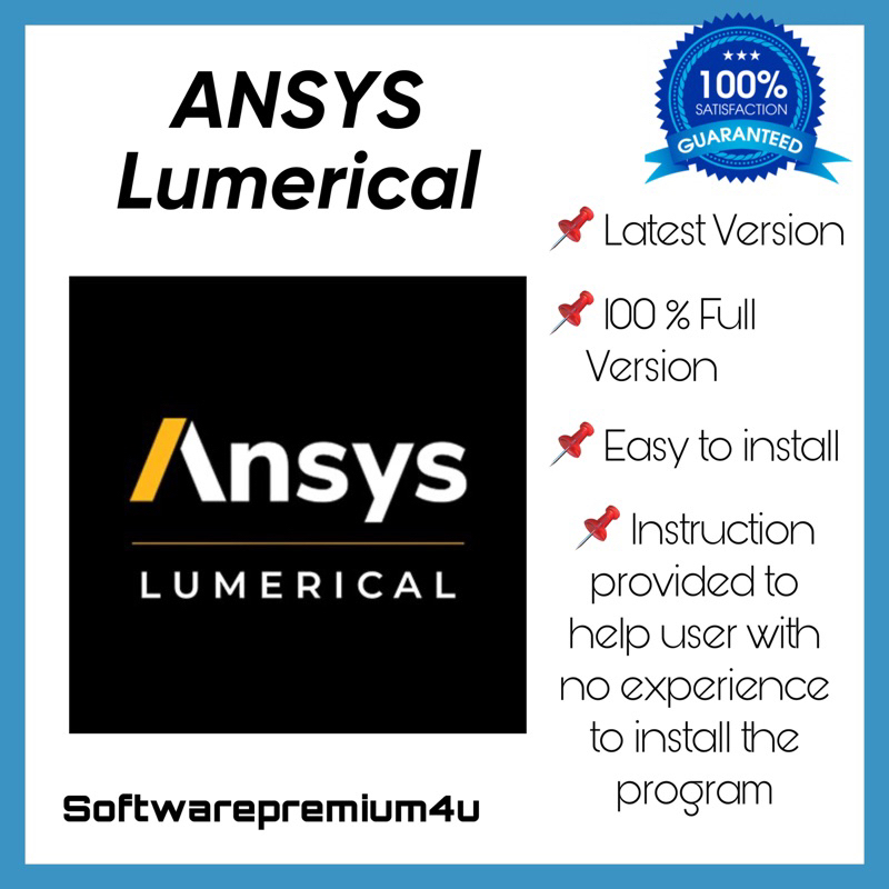 ANSYS Lumerical 2023 R1| 2020 R2.4 🔥【Latest】🔥 | Shopee Malaysia