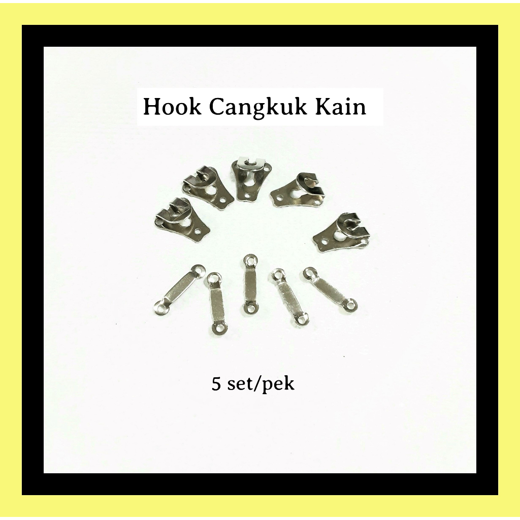 5sets - Butang Cangkuk Kain Sekolah, Hook Kain | Shopee Malaysia