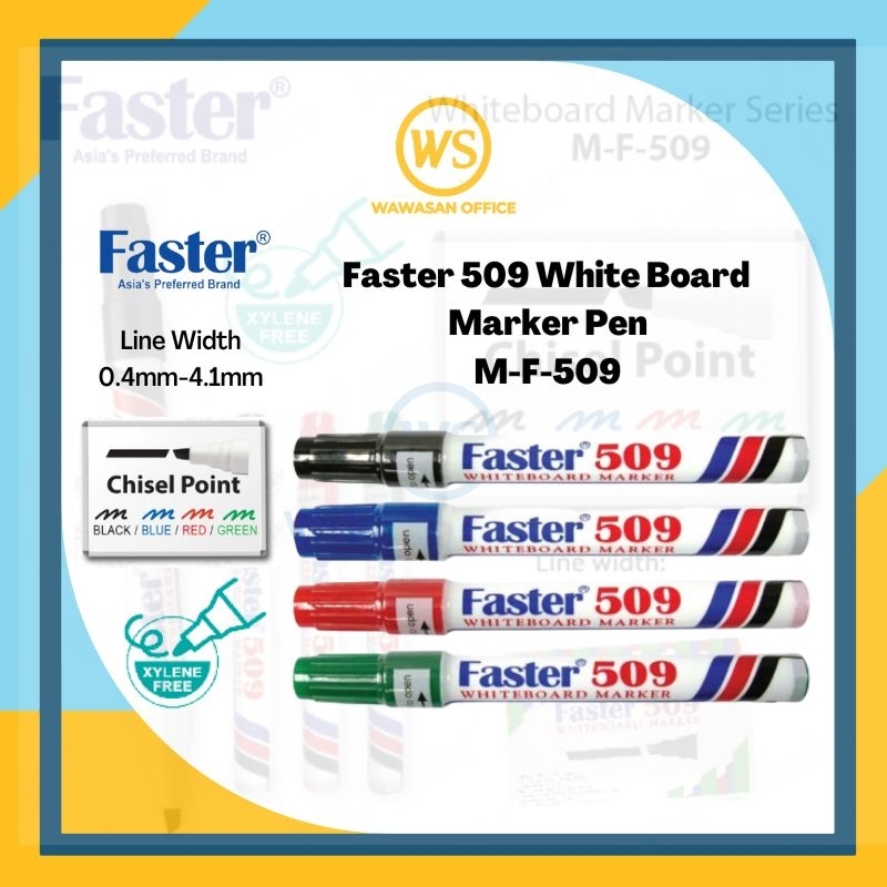 Faster 509 White Board Marker / Whiteboard Marker Pen / Faster Marker ...