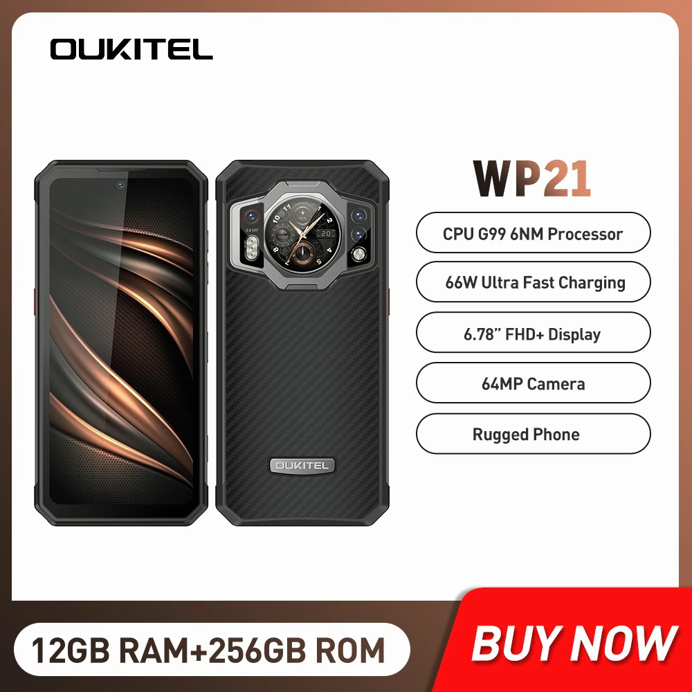 In Stock Oukitel WP21 Rugged Night Vision Smartphone Mobile Phone 9800 ...