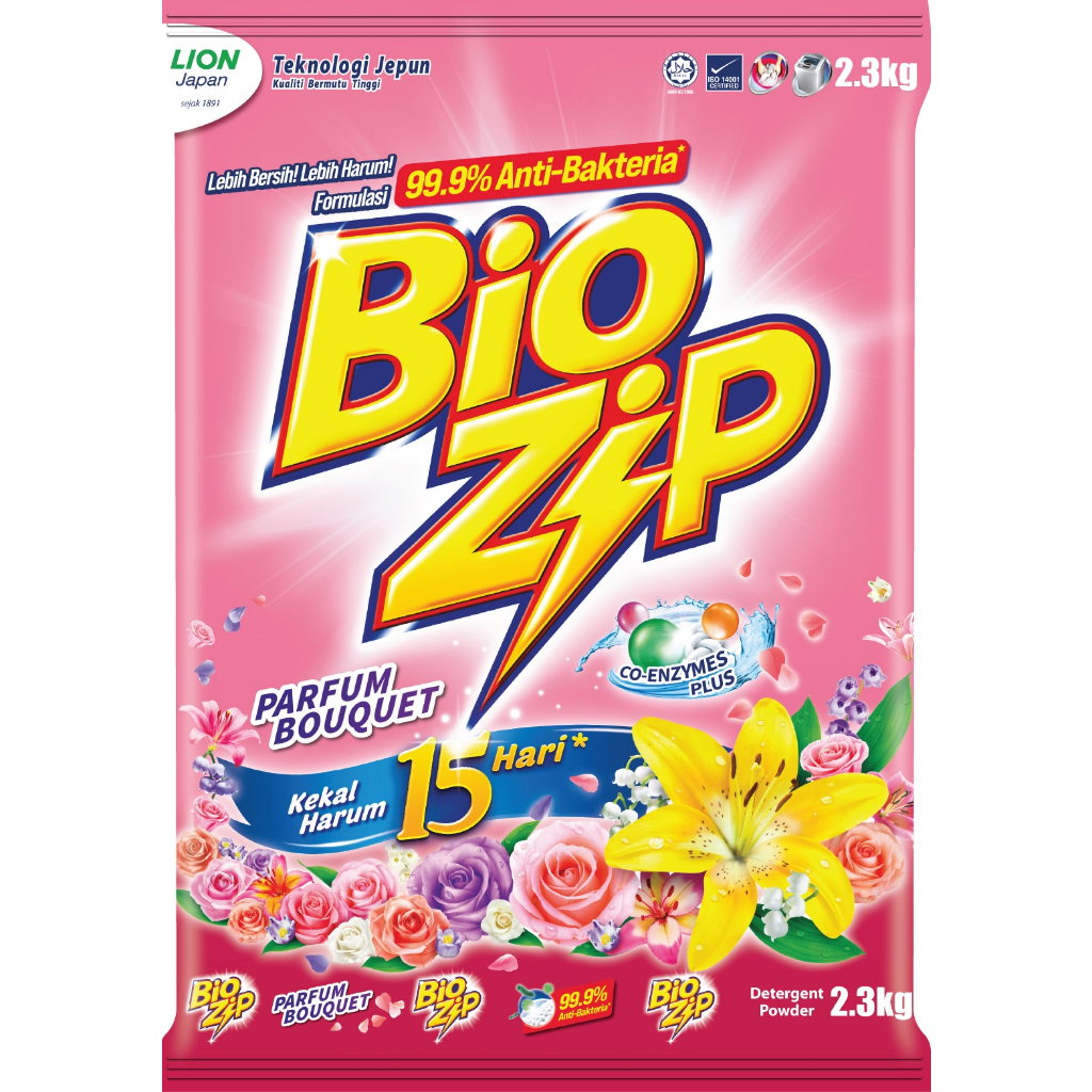 Bio Zip Parfum Bouquet Powder Detergent (2.3kg) | Shopee Malaysia