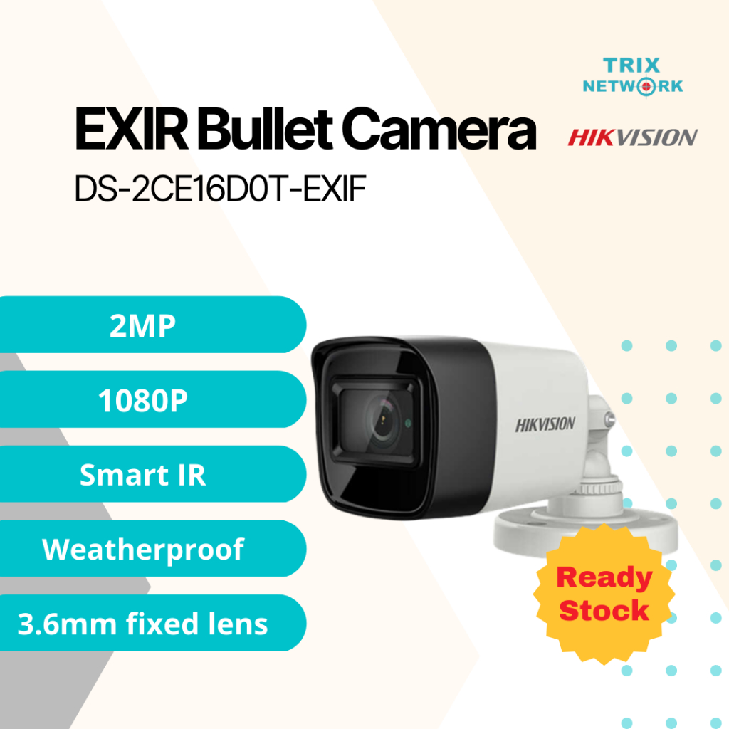 HIKVISION CCTV Outdoor Bullet 2MP Analog Full HD 1080P 4 In 1 AHD/CVI ...