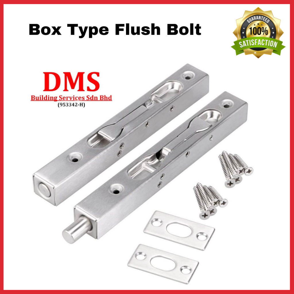 DMS Box Type Flush Bolt - Stainless Steel Door Action Flush Bolt/Latch ...