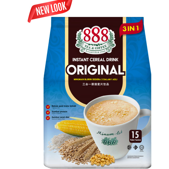 888 3 in 1 Instant Cereal - Original (28g x 15 Sachets) | Shopee Malaysia