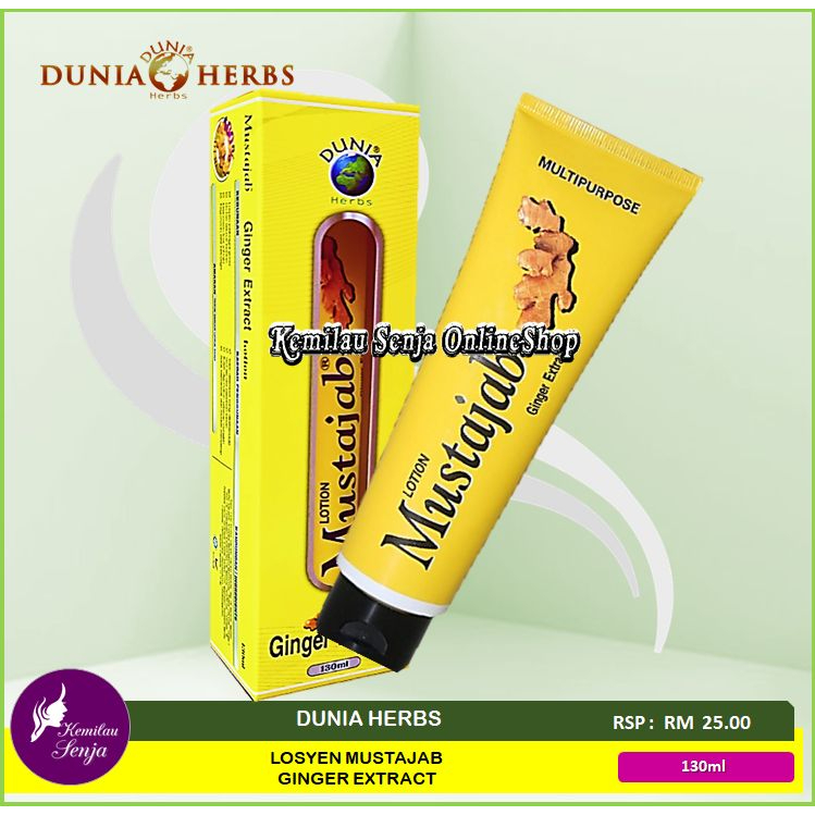 Dunia Herbs Losyen ( Lotion ) Mustajab Ginger / Lime & Ginger Extract ...