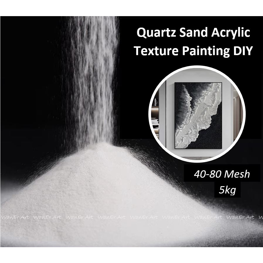 'Ready Stock" 5kg Pure Quartz Sand Acrylic Texture Painting DIY/Fine ...