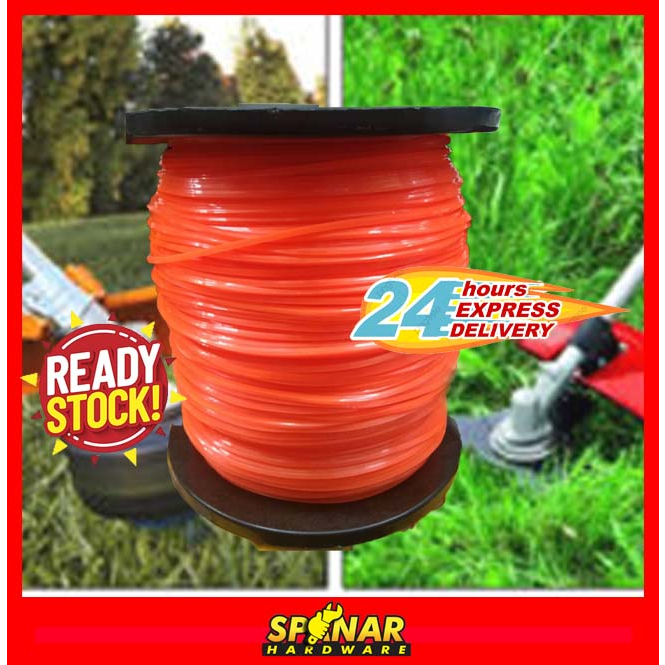 5LB Nylon Grass Trimmer Line String 2.4mm - Trim Line Roll/ Grass ...