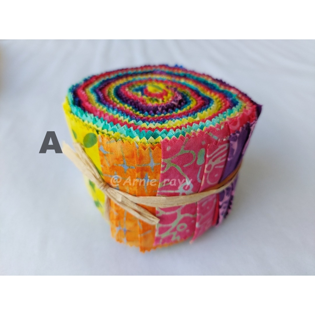 Batik Bali Jelly roll Batik Patchwork Quilting Batik Bali Sewing Craft ...
