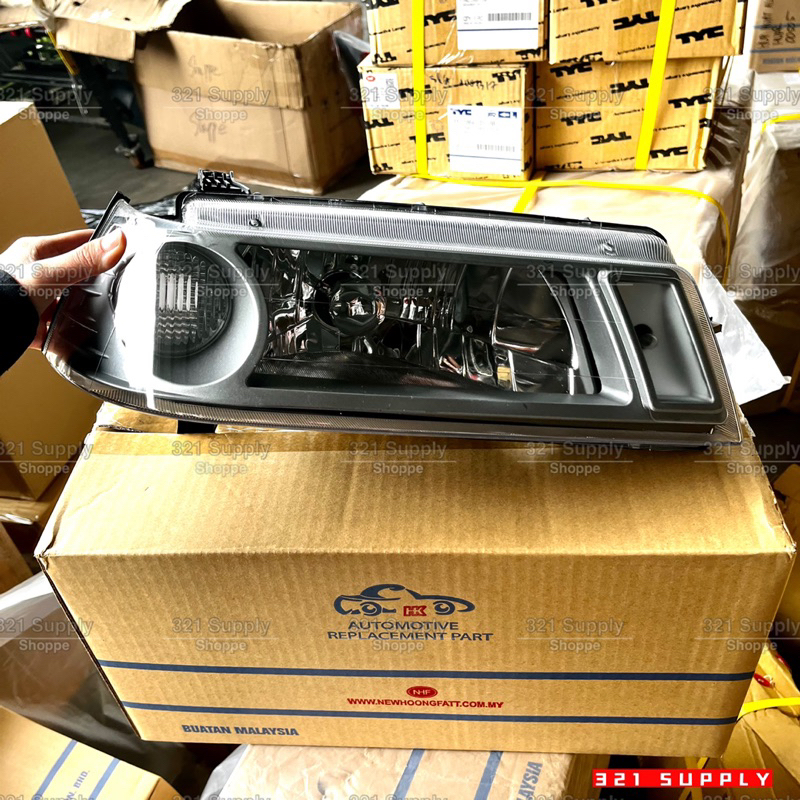 PROTON SAGA ISWARA LMST AEROBACK 2004 04-06 HEAD LAMP // DARK SILVER ...