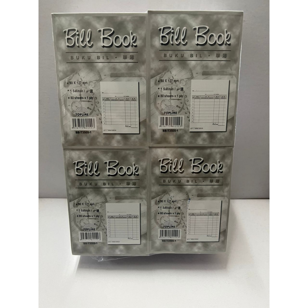 Topline Bill Book/ Buku Tunai 80sheets x 1ply (40pcs) | Shopee Malaysia
