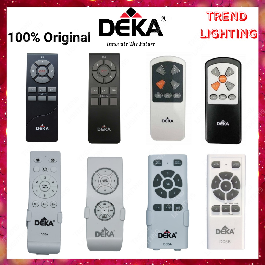 DEKA D3 Remote Control Fan R3 / D3 / G3 / X3 Remote Control 3/4/5/6 ...