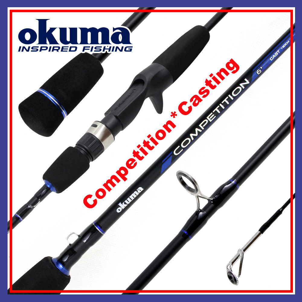 (5'6ft - 7'0ft) Okuma Competition Casting Rod BC Baitcasting Rod Joran ...