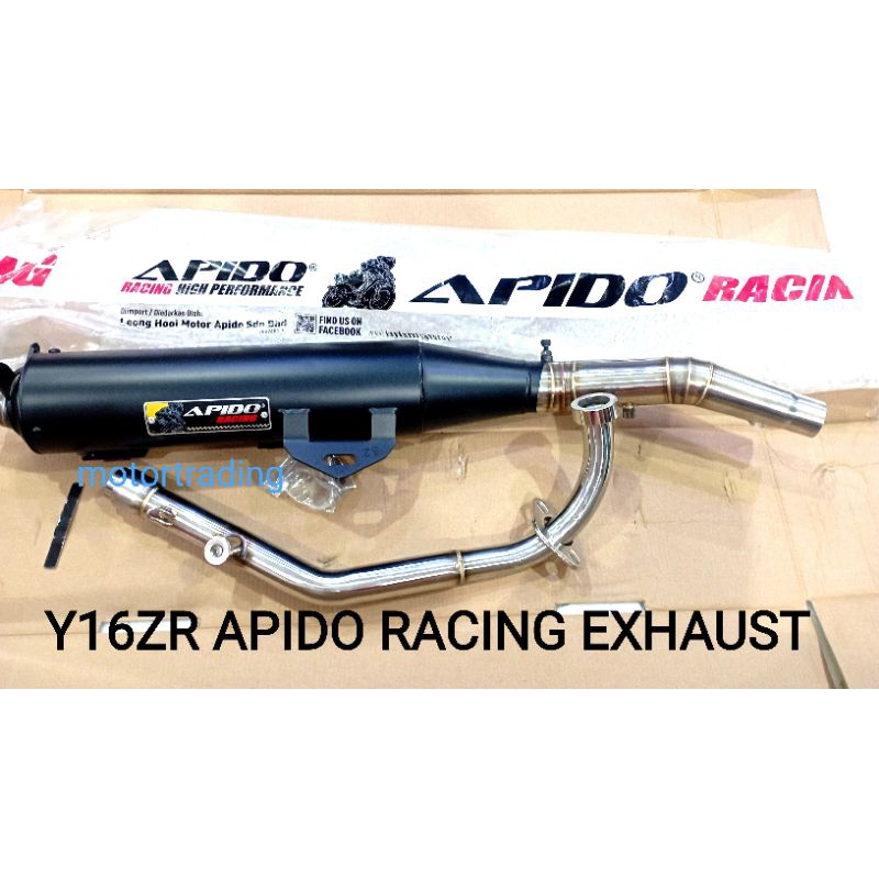 APIDO RACING EXHAUST Y16ZR LC135 YAMAHA Y16 CUTTING STANDARD RACING EXHAUST STAINLESS STEEL ...